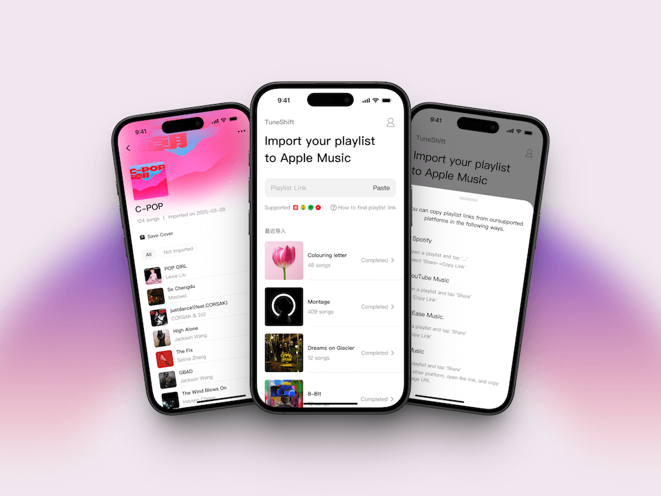 TuneShift: Seamlessly Transfer Music to Apple Music